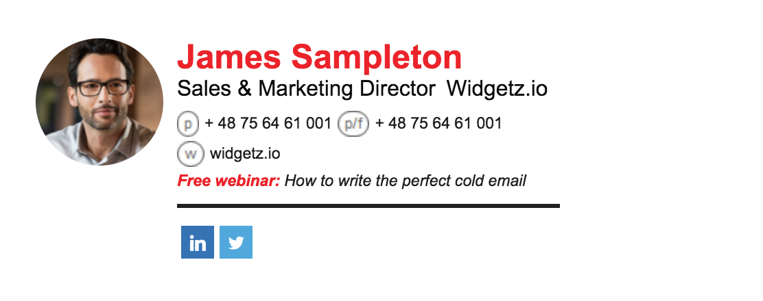 7 Best Professional Email Signature Examples Freshsales Blogs